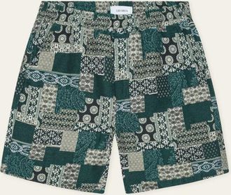 Les Deux Bermudashorts mit Jaquard-Muster aus einem Baumwollgemisch in