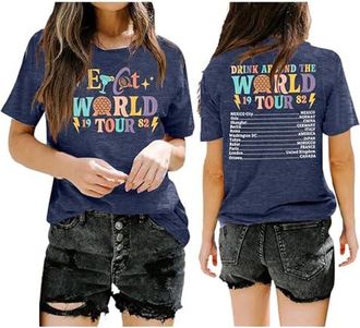 Generic T Shirt Femme Oversize Tr&egrave;s Large Teeshirt Coton Col Rond T-Shirt Manches Courtes Chic Imprim&eacute; D&eacute;contract&eacute; Grande Taille Haut Femme Ete