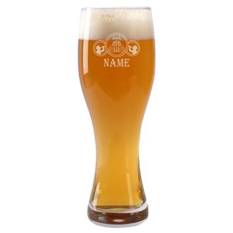 Leonardo Leonardo Weizenglas Taverna 0,5l - Motiv: Frisch vom Fa&szlig; - Gratis Gravur