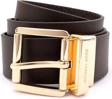 Michael Kors Ceinture r&eacute;versible en cuir pour femme de 1,5 pouces, accessoire de mode &eacute;l&eacute;gant pour un usage quotidien, Marron chocolat/marron, Medium