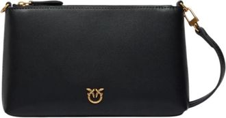 Pinko Pinko, Femme, Sacs, Noir, Taille: ONE Size Mini Pochette Plate Horizontale