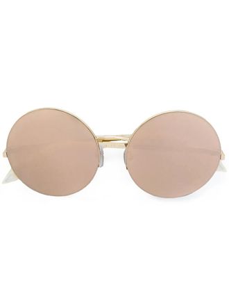 Victoria Beckham Runde Sonnenbrille - Metallic