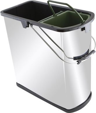 WESCO Abfallsammler, Edelstahl, 39 x 37 cm