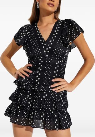 LoveShackFancy robe courte Higgins - Noir