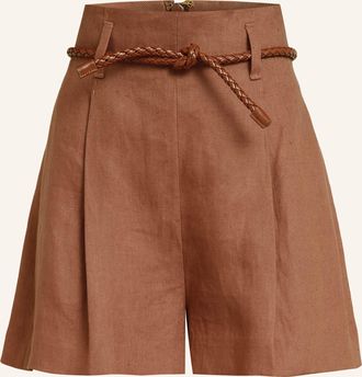 Zimmermann Leinenshorts Illuminate braun