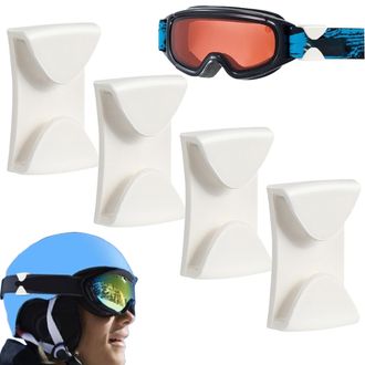 Generico Adec Brillenclip für Skihelm, Halterung für Wintersportbrillen, rutschfester Clip für Skibrillen, 4 x Anti-Drop-Clips für Brillen für Outdoor-Aktivitä