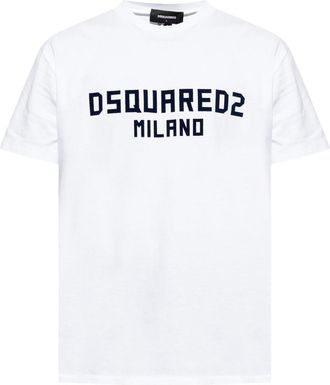 Dsquared2 DSquared2 - Milano T-Shirt f&uuml;r Herren, Baumwolle (Wei&szlig;/Schwarz)