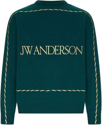 J.W.Anderson J. W. Anderson Rundhalspullover - Gr&uuml;n