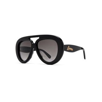 Loewe Curvy Lunettes de soleil - Homme - Accessoires - Noir - Taille: 55 MM