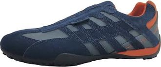 Geox Homme Uomo Snake B Basket, Bleu Marine, 45 EU