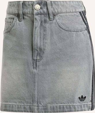 adidas Originals Adidas Originals Adicolor 3-Streifen Denim Minirock grau
