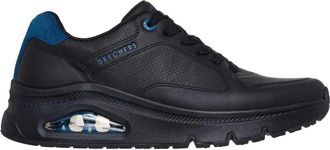 Skechers Decorative Sneaker f&uuml;r Herren, Leder, Luftgepolstert (Schwarz)