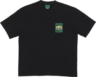 Guess Jet Black Herren T-Shirt - - Tops - Herren - Schwarzk - L