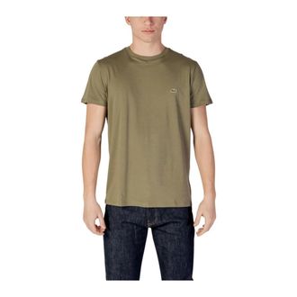 Lacoste Rundhals Kurzarm Baumwoll-T-Shirt - - Tops - Herren - Gr&uuml;n - S