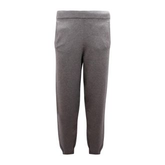 Max Mara Gestrickte Studio Hose Vacuo Stil - - Trousers - Damen - Grau - S