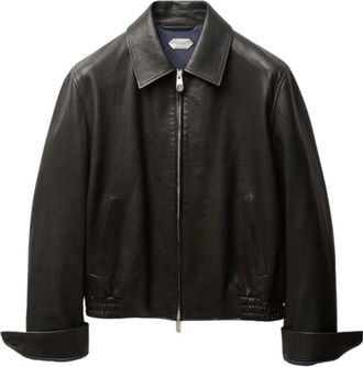 Versace Homme, Vestes, Noir, Taille: L Leather Jacket