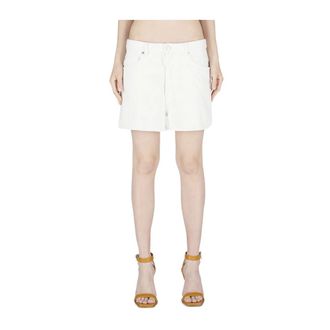 Dsquared2 Femme, Shorts, Blanc, Taille: 34 FR Short en jean blanc