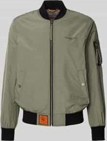 Original Bombers Bomberjacke mit Label-Patch Modell MA1