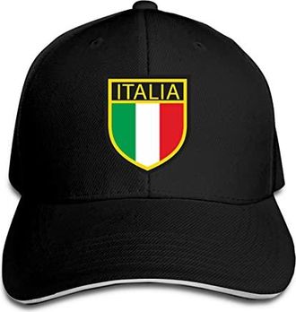 Hdadwy Italia Italie Drapeau Italien Casquette de Baseball Casquette Sandwich Papa Chapeau rétro Cowboy Chapeau Denim Camionneur Chapeau Soleil Sport Casquet