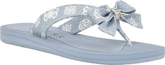 Guess Damen Tuta Flipflop, Hellblauer Stern, Mehrfarbig, 39.5 EU