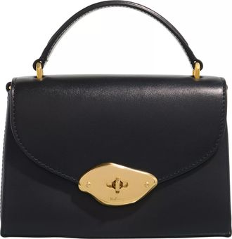 Mulberry Satchels - Small Lana Top Handle High Gloss Leather - Gr. unisize - in Schwarz - für Damen