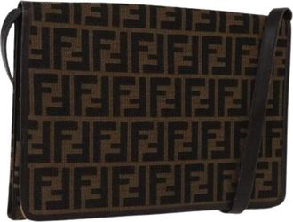 Fendi Pre-owned Toile sacs-fendi - Femme - Pre-owned - Brun - Taille: ONE Size