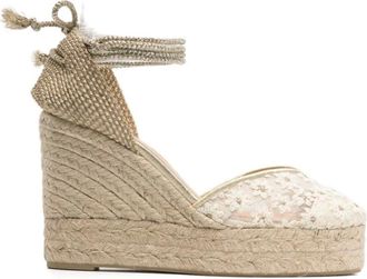 Castaner Femme, Chaussures, Blanc, Taille: 37 EU Clair Wedge