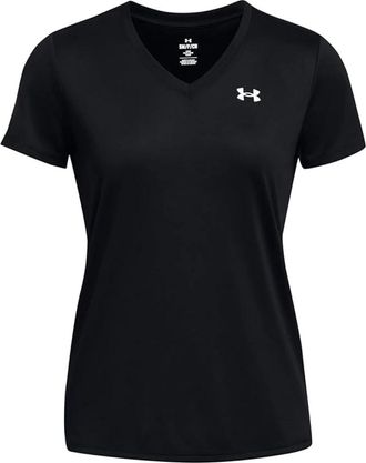 Under Armour Schnell trocknendes Tech Trainings T-shirt Schwarz - - Tops - Damen - Schwarzk - XL