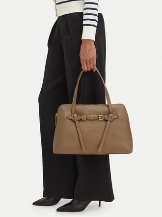 Tommy Hilfiger Handtasche Tommy Hilfiger Th Buckle Tote AW0AW19032 Beige
