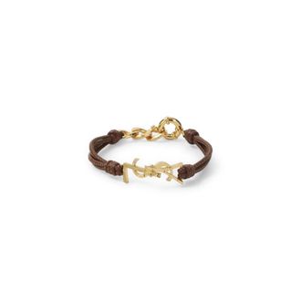 Saint Laurent Multi-strand Cassandre Armband - - Accessories - unisex - Braun - M
