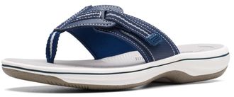 Clarks Damen Brinkley Jazz Flip Flop, Marineblau, synthetische Faser, 36.5 EU
