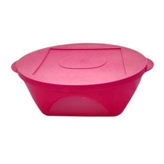 Tupperware Mediterrano 2,5 L pink Schale Servierschale mit Sichtfenster Bowl
