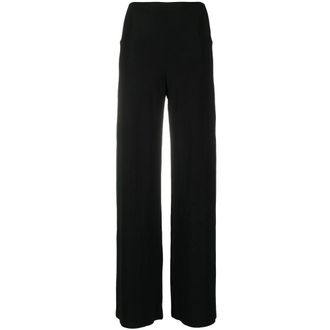 Norma Kamali Femme, Pantalons, Noir, Taille: 36 FR Pantalon Large Noir
