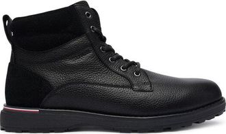 Tommy Hilfiger Schnürschuhe Corporate W FM0FM05606 Schwarz