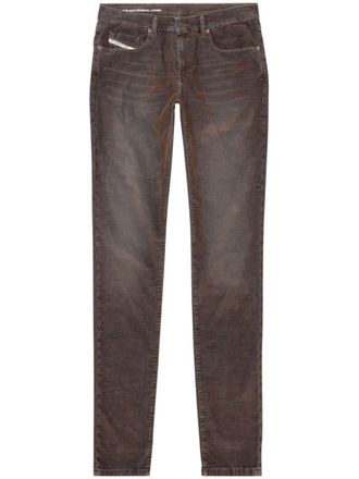 Diesel jean D-Strukt &agrave; effet d&eacute;lav&eacute; - Gris
