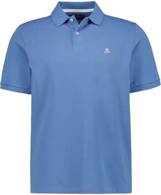 Marc O'Polo Herren Polo-Shirt blau Baumwoll-Piqu&eacute;