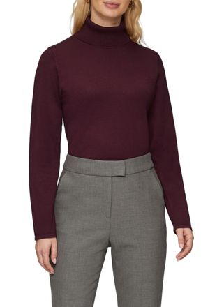 s.Oliver Feiner Rollkragenpullover mit Ajour-Details