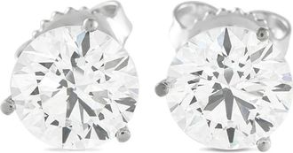 Luxury Bazaar diamond stud earrings - Silber