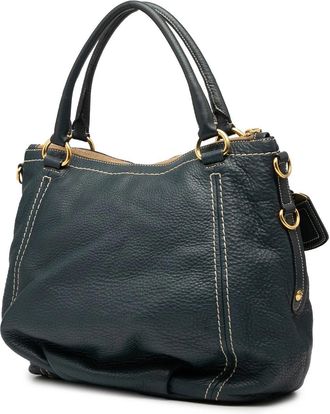 Prada Hobo Bags - Vitello Daino Zip Top Satchel - Gr. unisize - in Blau - für Damen