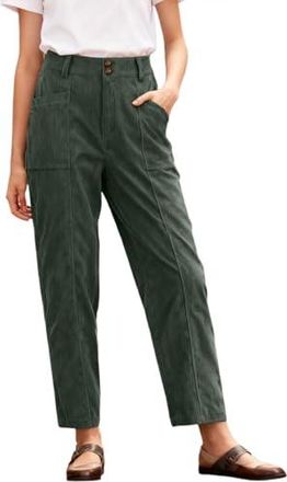 Generic Pantalon en Coton Femme Lin 7 Velour Imprim&eacute; Compression Poule Noire Color&eacute; Opaque Moutarde Resserr&eacute; &Eacute;lasthanne Morphologie Charpentier Aubergine Sati