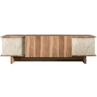 Habitat et Jardin Meuble TV en bois Diana 180 x 33 x 50 cm - Travertin