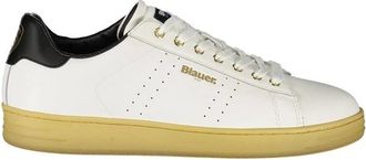 Blauer Homme, Chaussures, Blanc, Taille: 42 EU Baskets Homme en Cuir Blanc