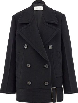 Ferragamo Gebürstete Cabanjacke - Schwarz