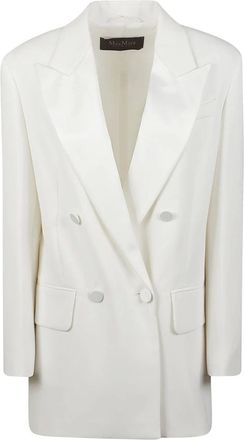 Max Mara Veste Mxegarza - Femme - Vestes - Blanc - Taille: 38 FR