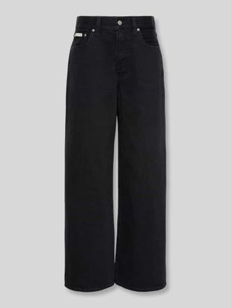 Calvin Klein Jeans Relaxed Fit Jeans aus reiner Baumwolle mit Label-Patch