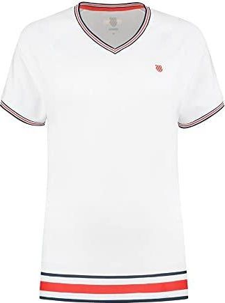 K-Swiss T-Shirt de Tennis Heritage pour Femme