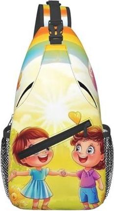 Generic Happy Childhood Sac &agrave; bandouli&egrave;re de voyage pour homme Sac &agrave; dos de randonn&eacute;e