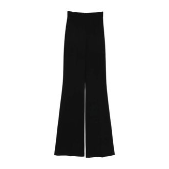 Sportmax Femme, Pantalons, Noir, Taille: 42 FR Pantalon Large Taille Haute