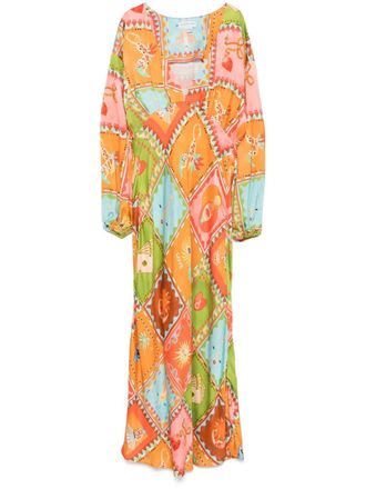 Never Fully Dressed robe longue Emma - Orange