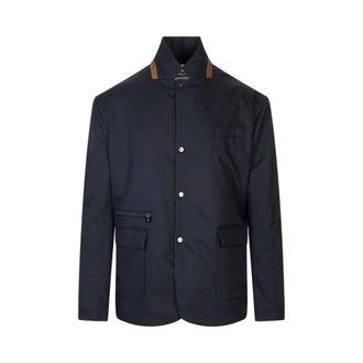 Kiton Herren, Jacken, Blau, LGr&ouml;&szlig;e